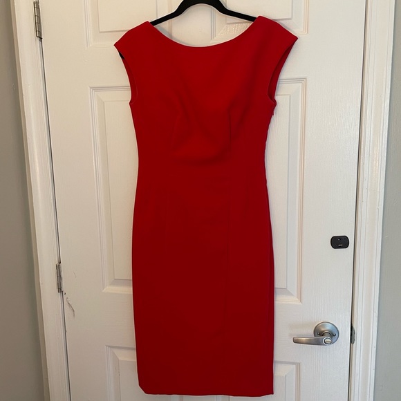 Anthropologie | Dresses | Maeve Red Sheath Dress | Poshmark